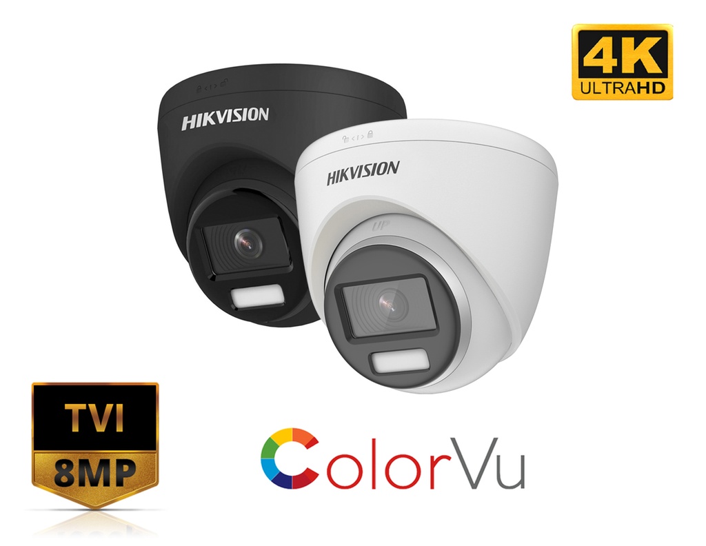 DS-2CE72UF3T-E - Hikvision 4K ColorVu POC Fixed Turret Camera | Gtec ...